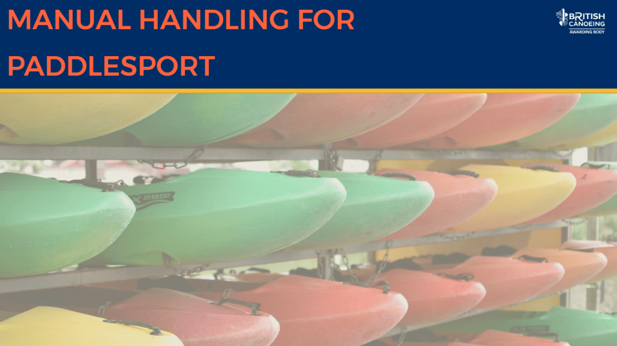 NEW Manual Handling for Paddlesport eLearning | Find Out More